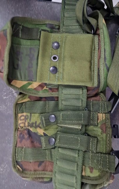 BRITISH ARMY MILITARY Combat Yoke Harness Webbing Vest Belt & Pouches £ ...