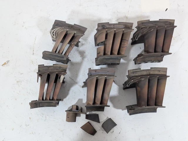 JOB LOT OF damaged Boeing CFM56-7B Stage 1 Vane STG Blade Jet Engine Aircraft £100.00 - PicClick UK