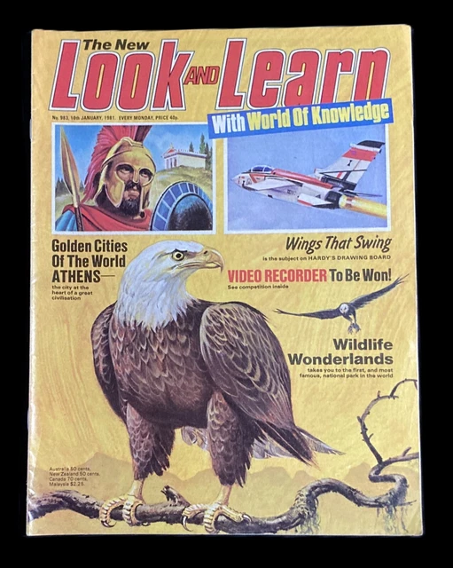 VINTAGE LOOK AND Learn Magazine No.986 Comic Book 10 Jan 1981 Knowledge ...