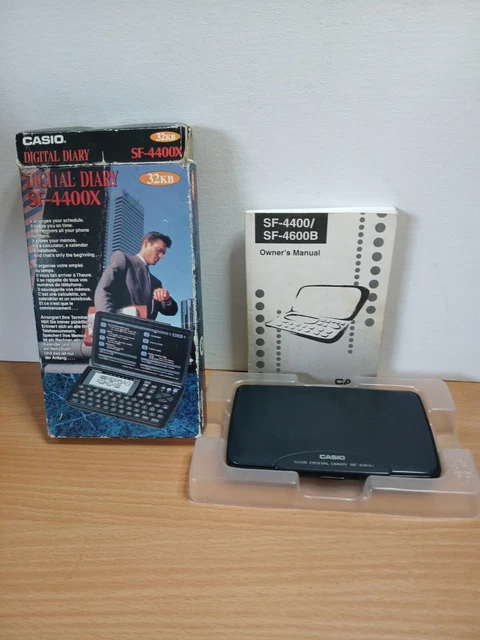 CASIO DIGITAL DIARY SF-4400X 32KB Original Box/ Instructions Tested ...