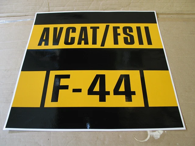 RAF MILITARY Aviation Warning Sticker Aviation Fuel Aircraft Scotchcal ...