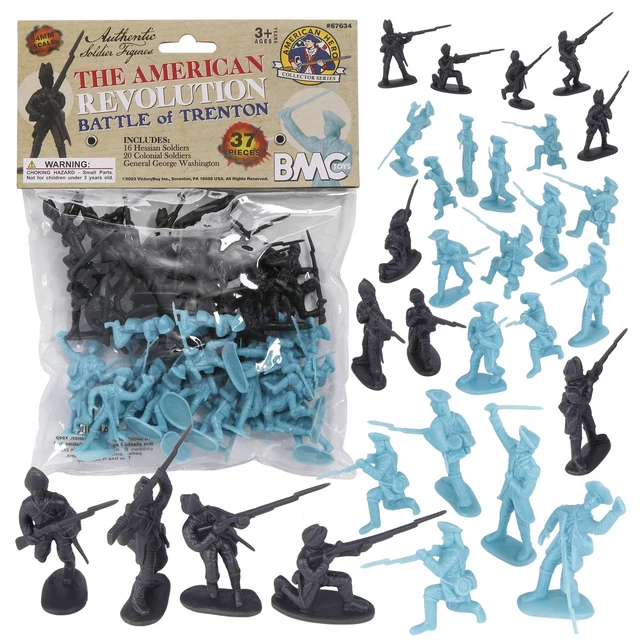 BMC REVOLUTIONARY WAR Plastic Army Men Trenton Battle Hessian AWI ...