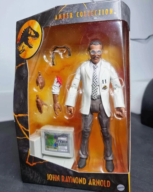 JURASSIC PARK AMBER Collection John Raymond Arnold Mattel Action Figure ...