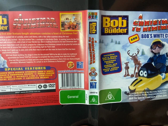BOB THE BUILDER : A Christmas To Remember region 4 DVD (animated kids ...