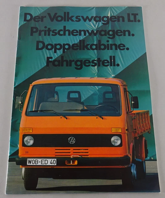 PROSPECTUS VW LT Sprinter à Plateau Cabine Double Fahrgstell Support 01 ...