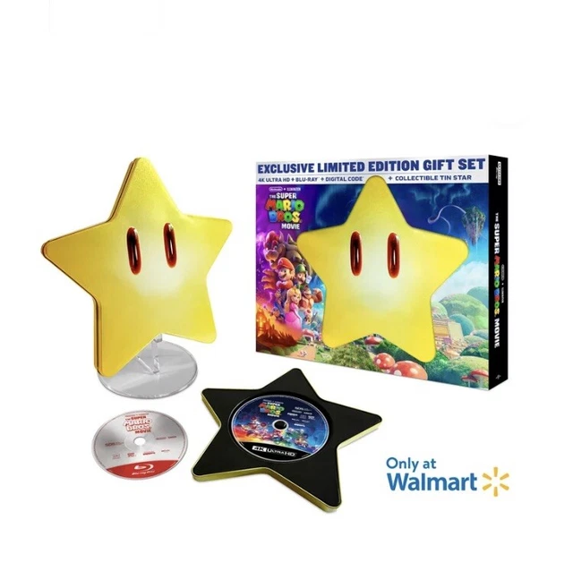 SUPER MARIO BROS Movie Walmart Exclusive 4K Limited Tin Star Preorder £ ...