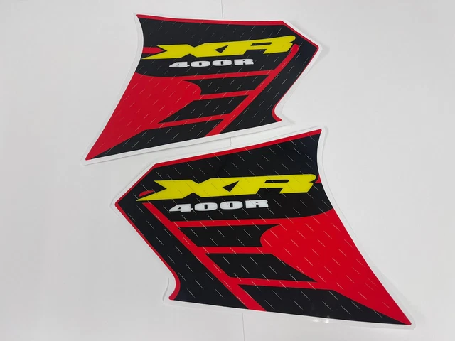 HONDA XR 400 XR400 XR 400R XR400R Decals Tank Graphics Perforated Thick ...