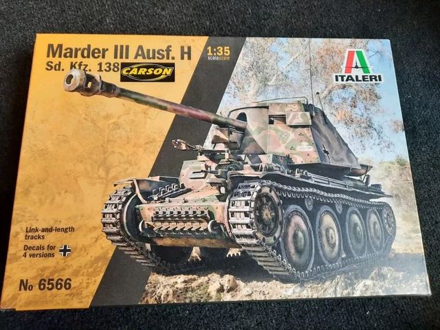 ITALERI DT. SD.KFZ.138 Marder III Ausf. H 6566 M1:35 unlackierter ...
