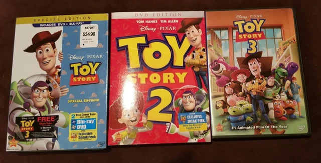 Lot 3 Toy Story Dvds 1 3 Disney Pixar Blu Ray £948 Picclick Uk