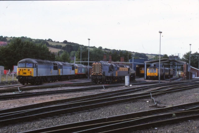 35MM ORIGINAL SLIDE DIESEL CLASS 56 050 EXETER DIESEL DEPOT 1991 CLAS ...