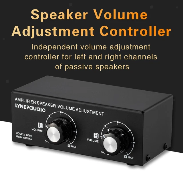 SPEAKER VOLUME DIVIDER Selector Switch Box Left Channel Amplifier Up to ...
