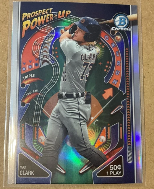 MAX CLARK 2024 Bowman Power-Up Cromato Prospect #PP-12 Detroit Tigers ...