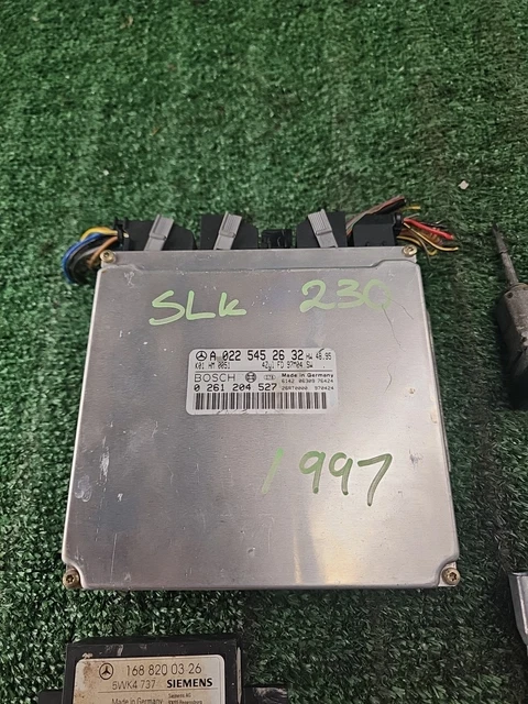 96-00 MERCEDES R170 SLK230 Ignition Key ECU ECM Door Handle Transponder ...