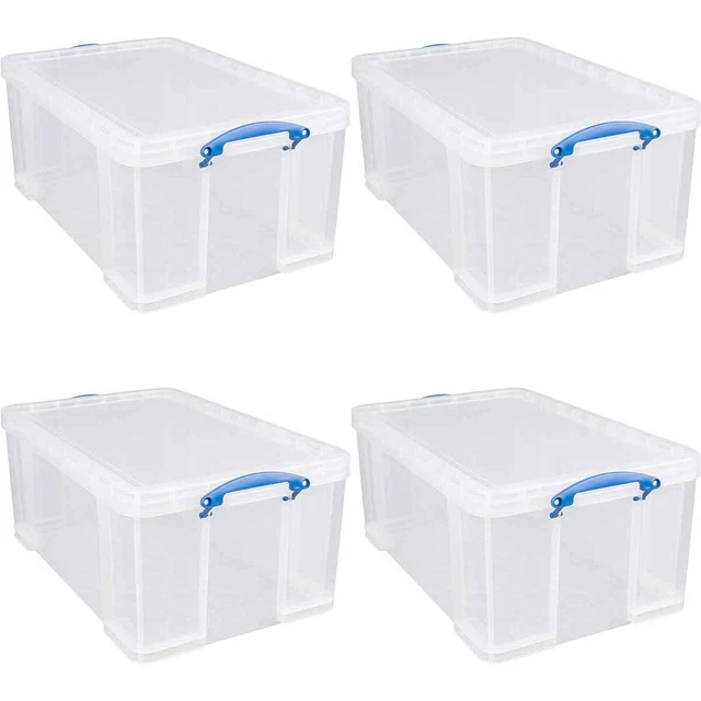 REALLY USEFUL STORAGE Box 64 Litre Pack of 4 £79.99 - PicClick UK