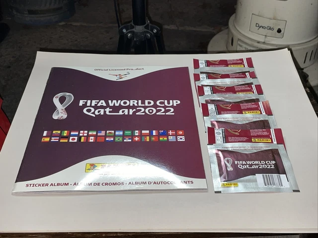 FIFA WORLD CUP QATAR 2022 Album + 10 Packs (50 STICKERS Total) PANINI Soft Cover EUR 17,23 ...