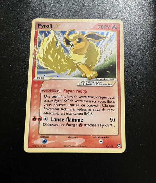 CARTE POKÉMON PYROLI Star 100/108 Ex Gardiens du Pouvoir Bloc EX TCG 2007 Fr EUR 800,00 ...
