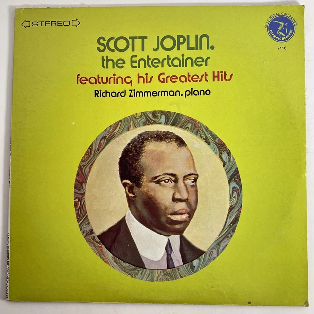 SCOTT JOPLIN THE Entertainer Featuring His Greatest Hits 1974 LP ...