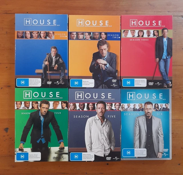 HOUSE M.D. TV Series On DVD Season 1-6 PAL Region 4 Good Condition $24. ...