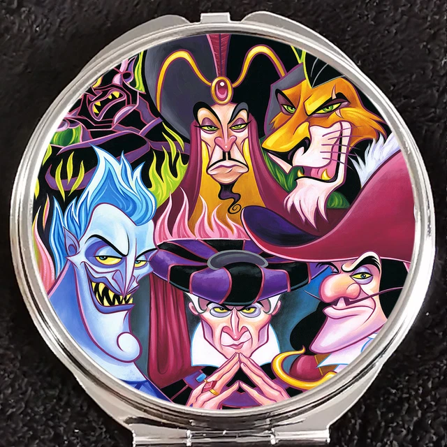 DISNEY VILLAIN JAFAR Chernabog Frollo Scar Hook Hades Makeup Compact ...