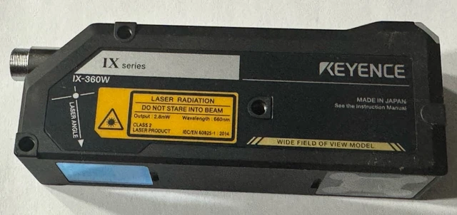 KEYENCE IX-360W IMAGE Based Laser Sensor Head 24 VDC/1.9 A $599.99 ...