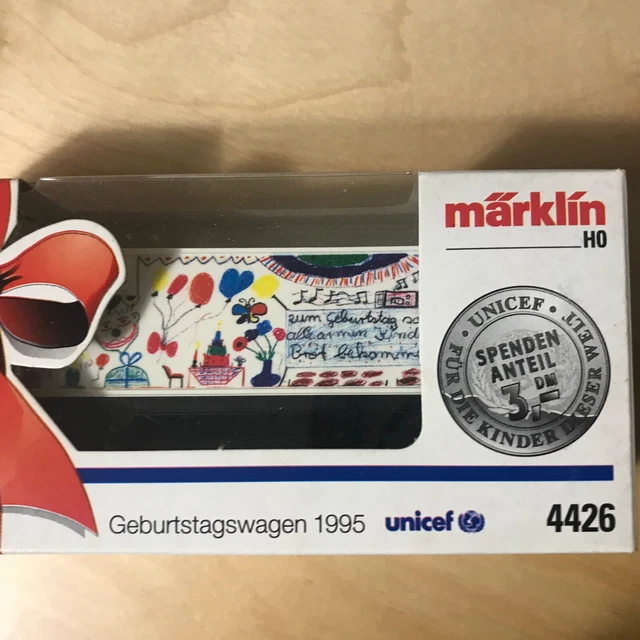 MÄRKLIN H0 SOMO 4426 Containerwagen Märklin Geburtstagswag unicef 1995 ...