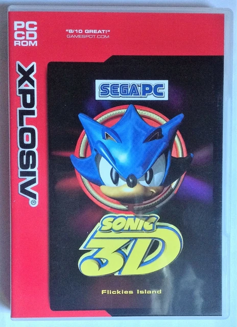 SONIC 3D FLICKIES ISLAND PC CD-ROM GAME brand new UK ORIGINAL sonic the ...