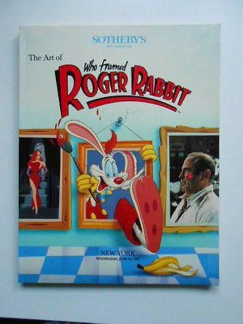 WHO FRAMED ROGER Rabbit movie limited Sothebys auction catalogue 1980s ...