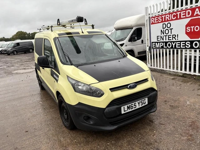 65 PLATE FORD Transit Connect 220 yellow 1.6 tdci twin side doors moted ...