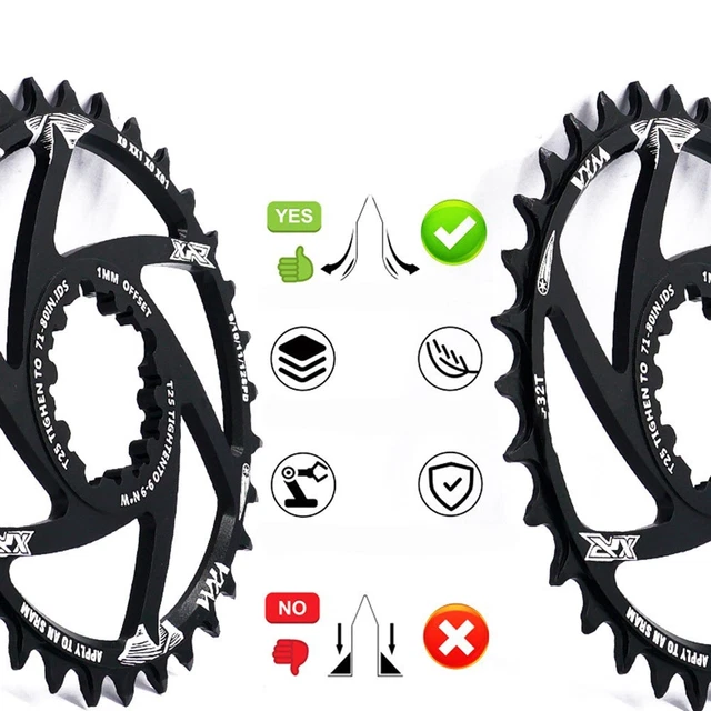 CRANK COMPATIBLE BICYCLE Chainrings Available in Different Tooth Sizes £13.25 - PicClick UK