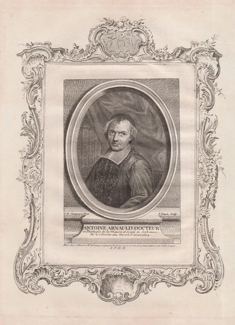 ANTOINE ARNAULD MATHEMATICIAN philosopher Theologe Jansenist Portrait ...