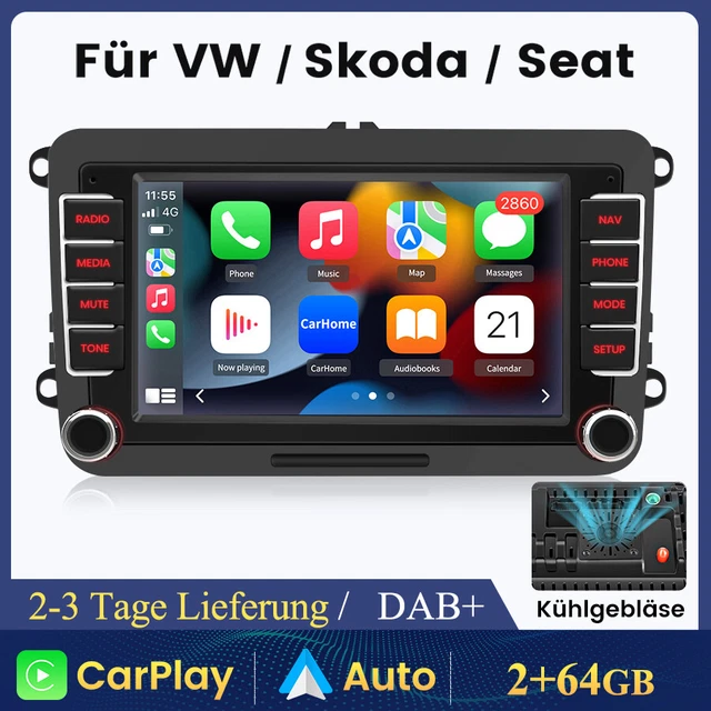 ANDROID 13 AUTORADIO Für Golf Passat Tiguan Polo 6R Touran GPS Navi DAB+ CARPLAY EUR 128,99 ...