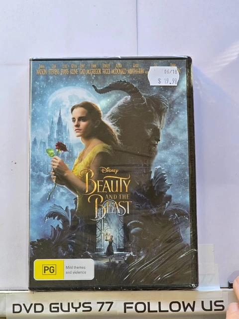 BEAUTY AND THE Beast | Live Action (DVD, 2017) - Region 4 (NEW SEALED ...