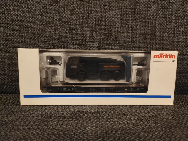 MÄRKLIN H0 4866 Schwerlastwagen Flachwagen mit LKW "Kaelble" NEU in OVP ...