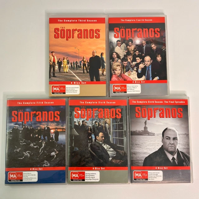 THE SOPRANOS SEASON 3-6 & The Final Episodes DVD Region 4 PAL Tracked ...