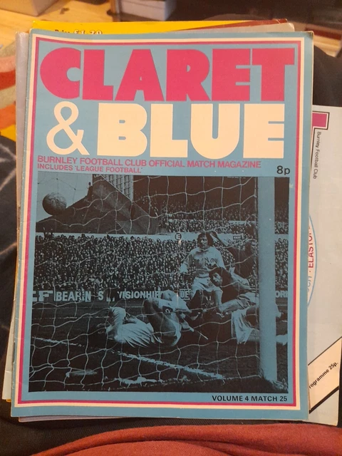 BURNLEY FC FOOTBALL programmes x 5 from 1970s # 1980s & 1990s £1.60 ...