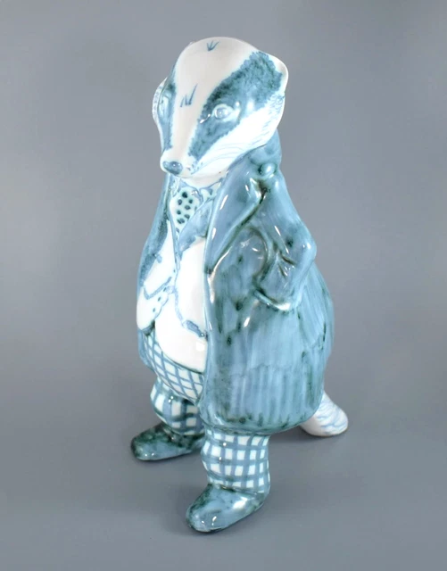 VINTAGE DAVID SHARP CERAMICS RYE WIND IN THE WILLOWS Mr BADGER FIGURE ...