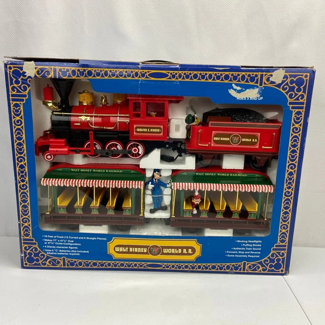 WALT DISNEY WORLD Train Set Battery Operated Model Railroad Goofy ...