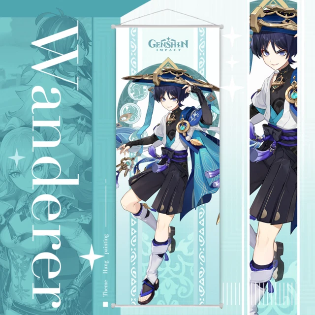 GENSHIN IMPACT WANDERER Poster Anime Collection Art Otaku Gifts Wall ...
