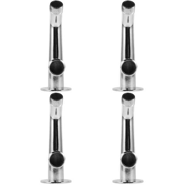 4 COUNT SHOWER Arm with Flange Adapter Angled Arms Slide Bars £28.99 ...