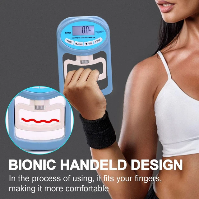DIGITAL HAND DYNAMOMETER Grip Strength Meter Automatic O8C2 Electronic ...