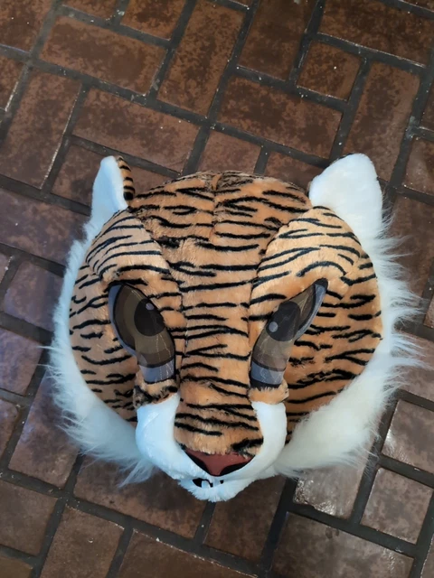 DAN DEE TIGER Big Greeter Head Costume Mask Furry Mascot Halloween ...