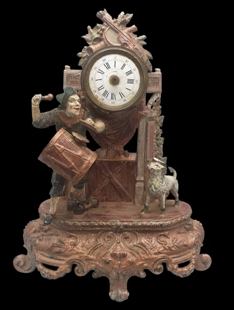 PENDULE L’ESCAMOTEUR XIX ème / CONJURER cup and balls EUR 1.850,00 ...