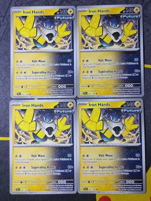 IRON HANDS 061/162 ×4 Temporal Forces Playset Future Pokemon Card EUR 2 ...