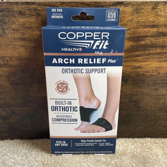 COPPER FIT HEALTH Unisex Arch Relief Plus with Built-In Orthotic ...
