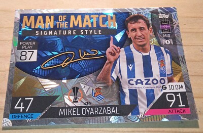 TOPPS MATCH ATTAX 22/23 2023 MOTM Signature Style Thiago Alcantara Card ...