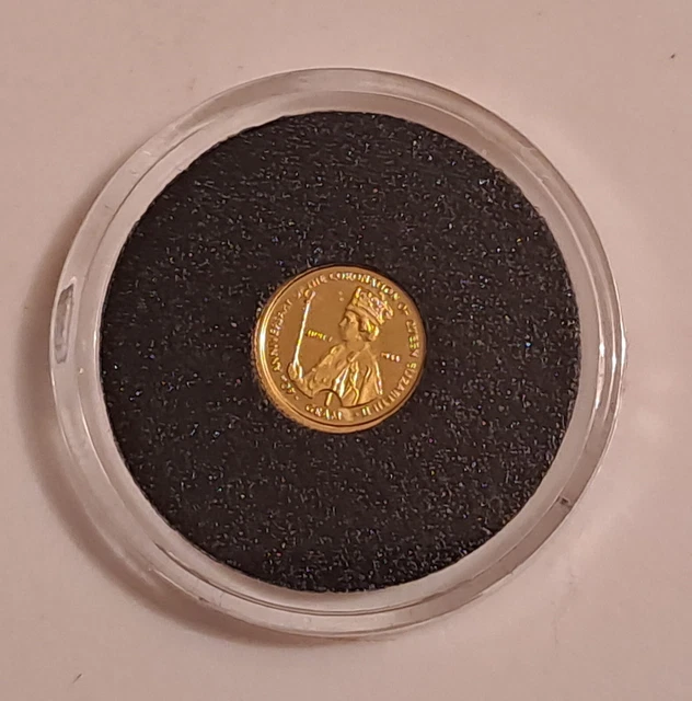 1993 .999 24CT Gold Proof Gibraltar Coin - QEII Coronation 40th ...
