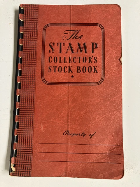 THE STAMP COLLECTORS STOCK BOOK with STAMPS - LIBERTY , TWO CENTS ...