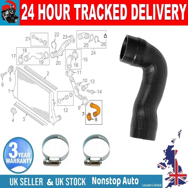 TURBO REFROIDISSEUR TUYAU Pour VW Jetta Scirocco III 1K0145834AJ EUR 16 ...