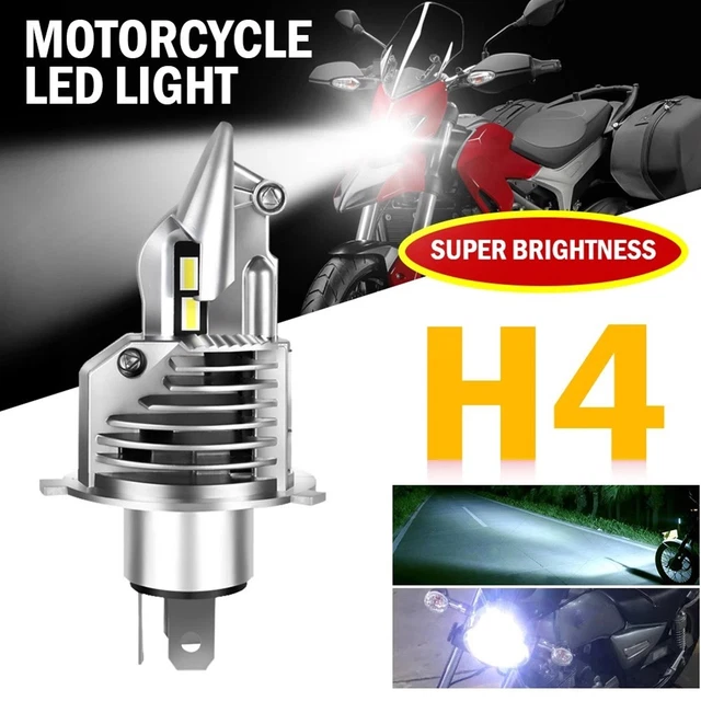 ADVANCED H4 LED Motorcycle Headlight Bulb 6500K for Improved Visibility ...