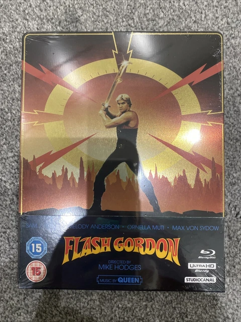 FLASH GORDON 4K + Blu-ray Steelbook 40th Anniversary Edition. Brand New ...